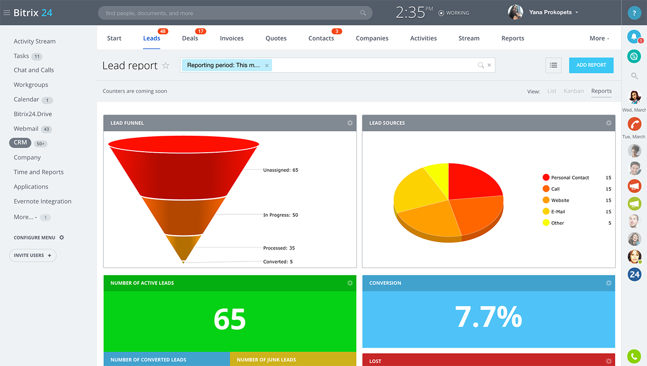 Bitrix24 to rozwiązanie nr 1 wśród darmowych platform do prowadzenia ...